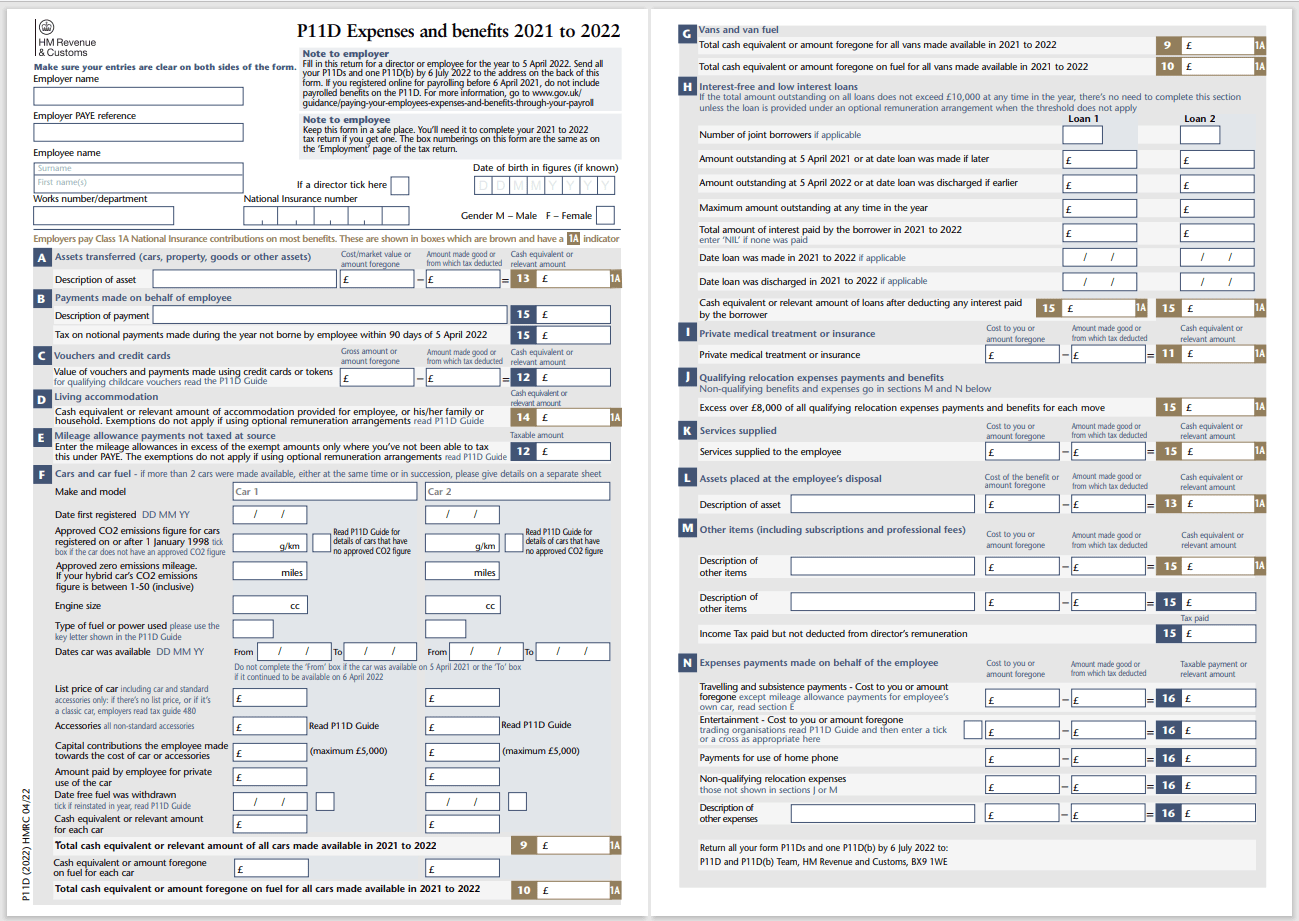 Mandatory Digital Submission of P11Ds from April 2023